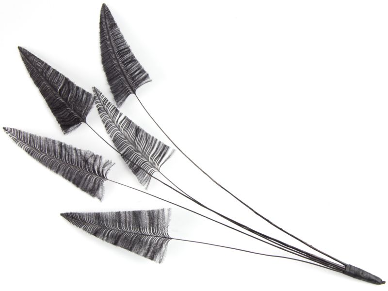 Stripped Ostrich Feather spray for hats and fascinators