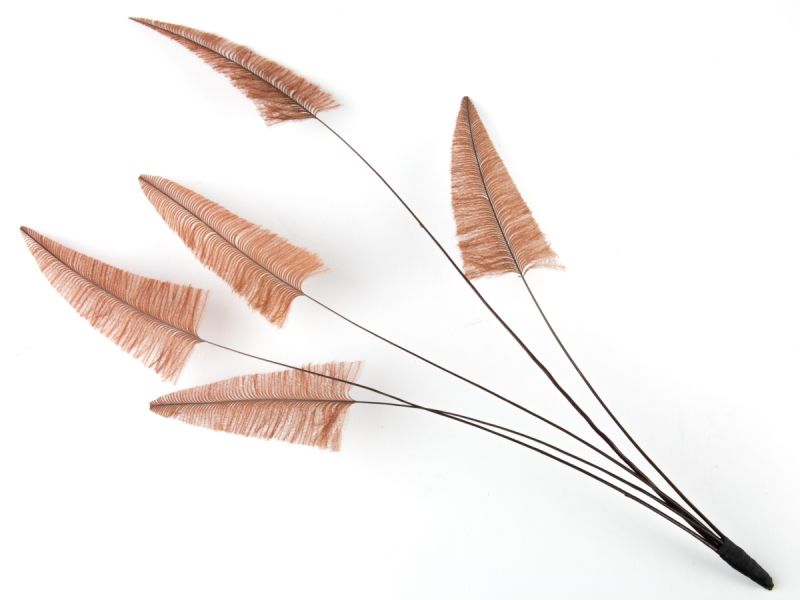 Stripped Ostrich Feather spray for hats and fascinators