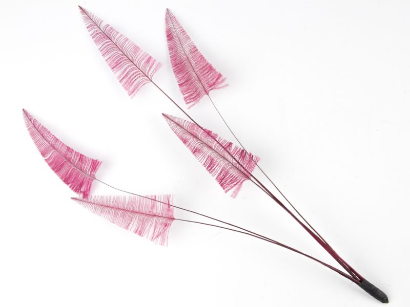 Stripped Ostrich Feather spray for hats and fascinators