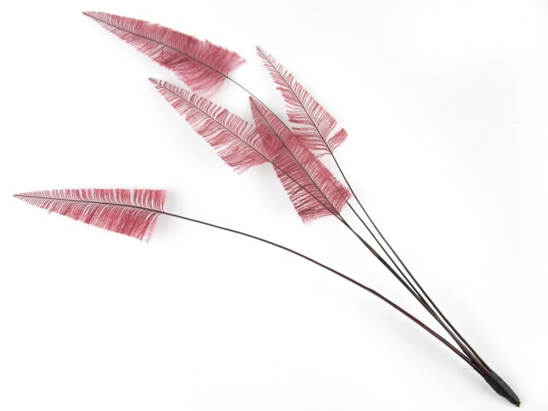 Stripped Ostrich Feather spray for hats and fascinators
