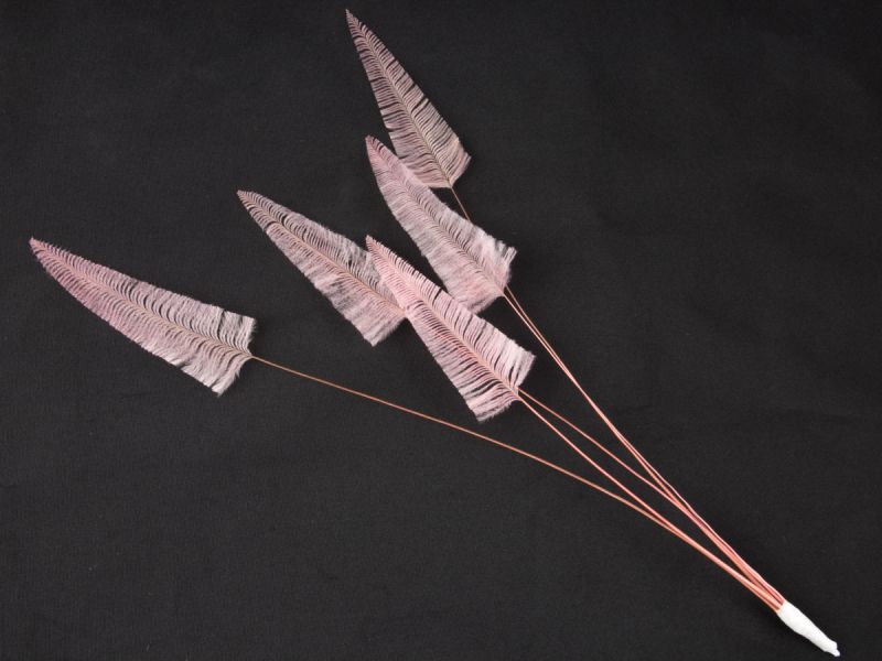 Stripped Ostrich Feather spray for hats and fascinators