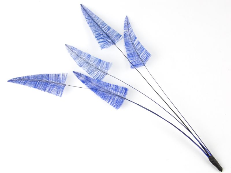 Stripped Ostrich Feather spray for hats and fascinators