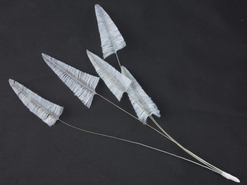 Stripped Ostrich Feather spray for hats and fascinators