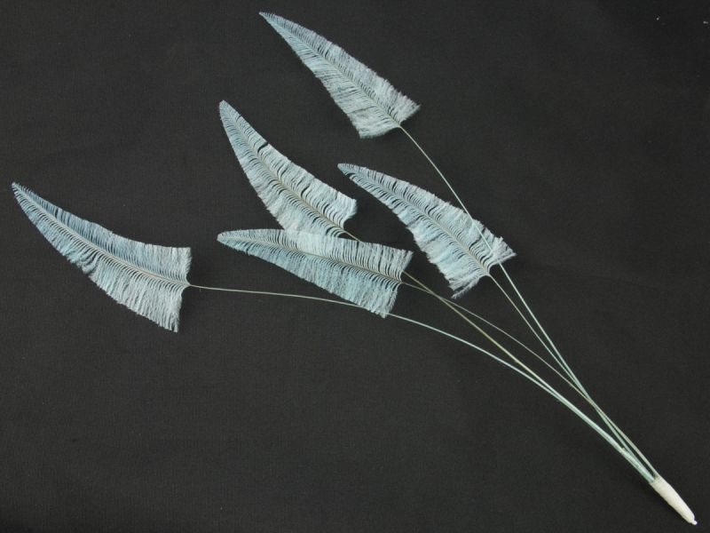 Stripped Ostrich Feather spray for hats and fascinators