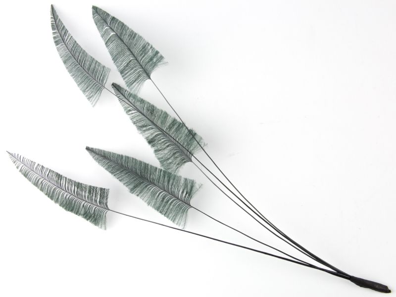 Stripped Ostrich Feather spray for hats and fascinators