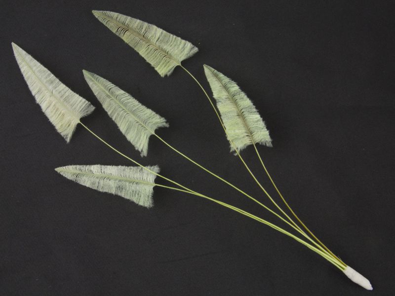 Stripped Ostrich Feather spray for hats and fascinators