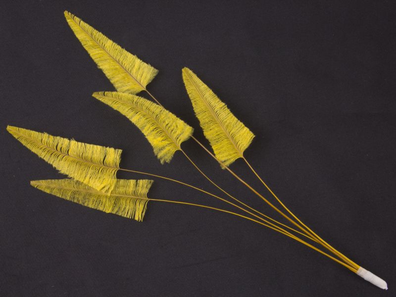 Stripped Ostrich Feather spray for hats and fascinators