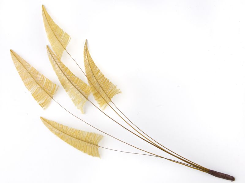 Stripped Ostrich Feather spray for hats and fascinators