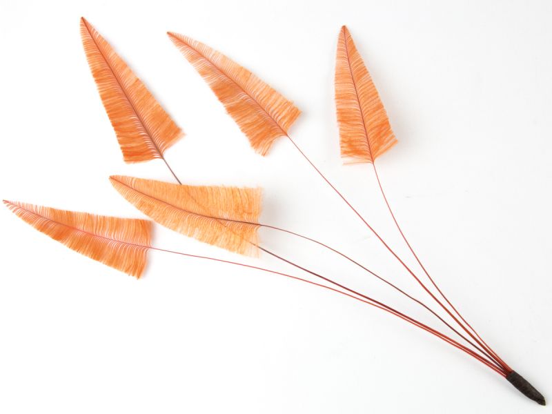 Stripped Ostrich Feather spray for hats and fascinators