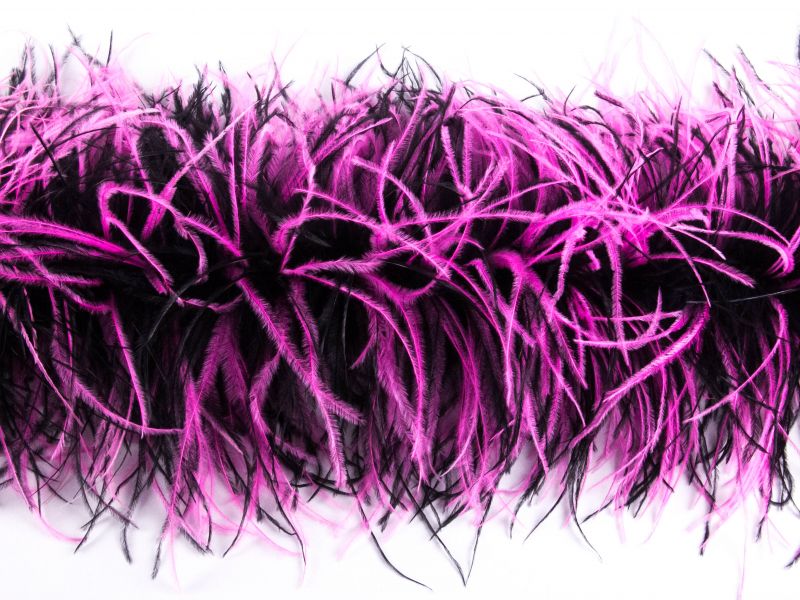 Feather Boas - Two-Tone Dyed Ostrich Feather Boa