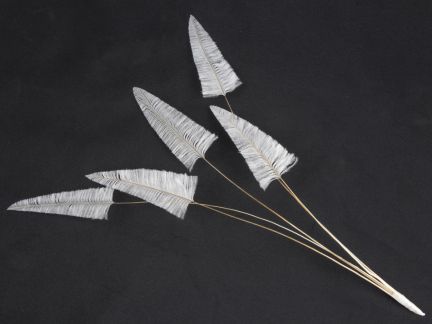 Stripped Ostrich Feather spray for hats and fascinators