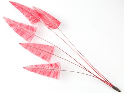 Stripped Ostrich Feather spray for hats and fascinators