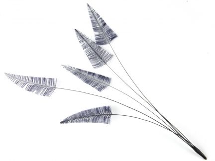 Stripped Ostrich Feather spray for hats and fascinators