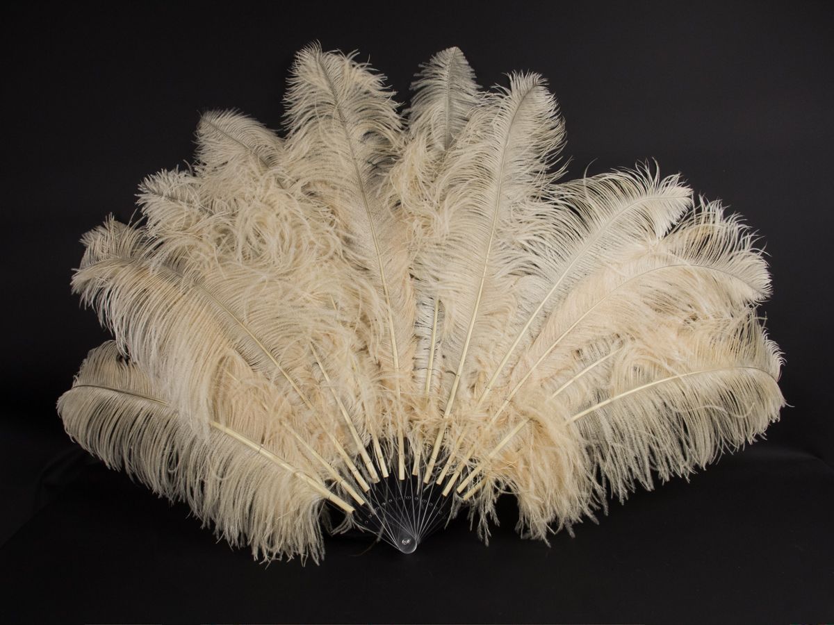 Single Layer Burlesque Ostrich Feather Fans (per pair) - The Feather ...