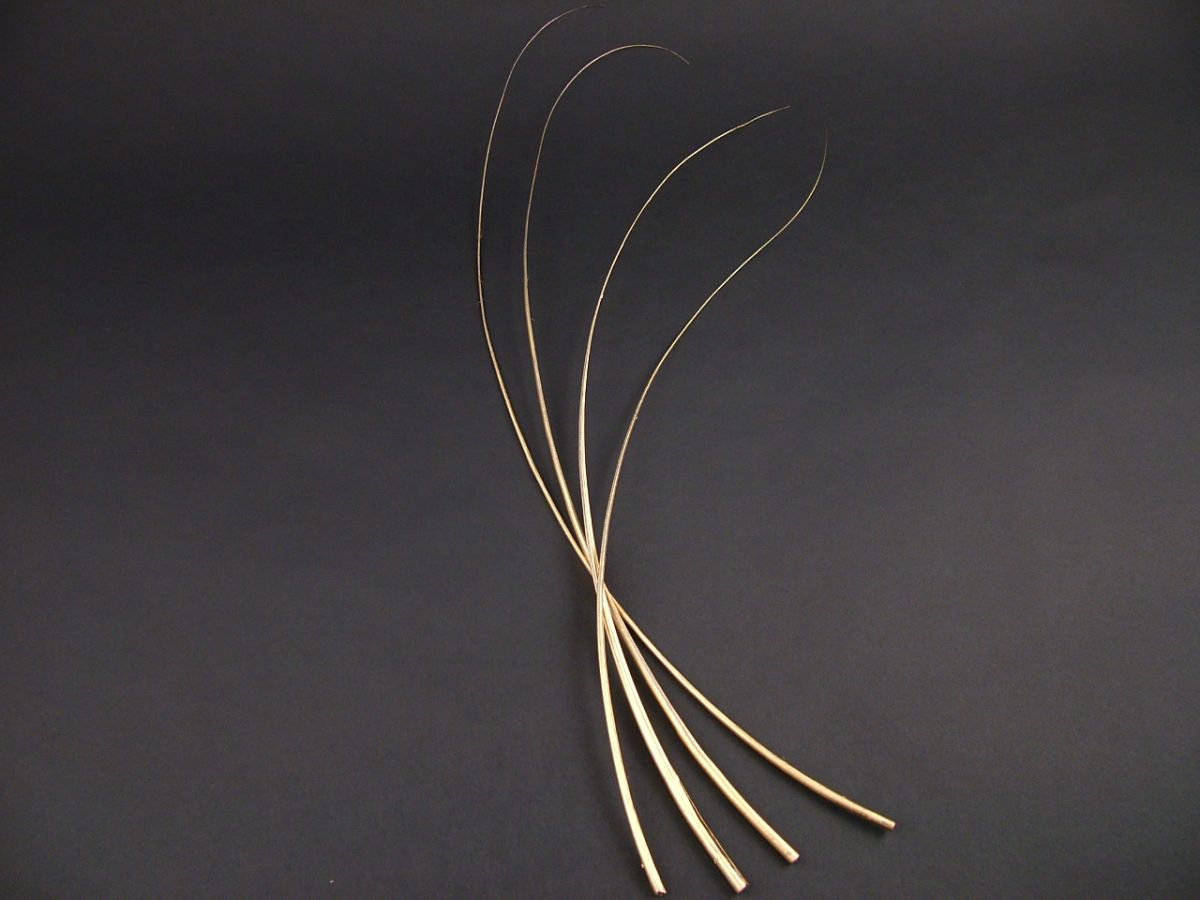 Gold Ostrich quills ideal for hats and fascinators and festive decorations