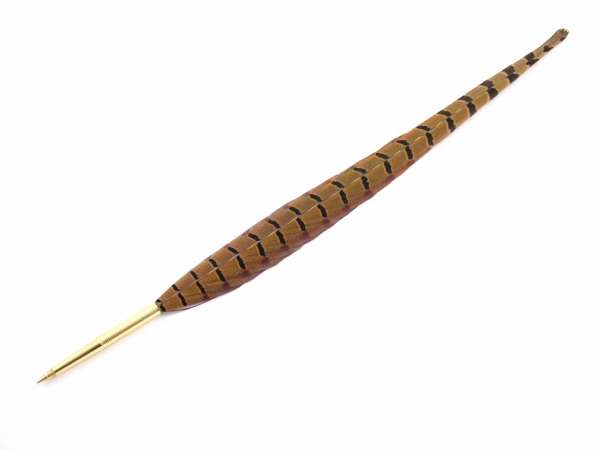 Feather Pens | Natural & Dyed Pheasant Feather Ballpoints