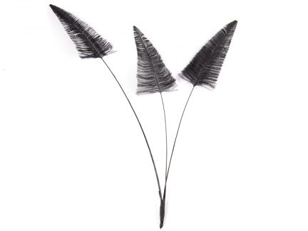 Stripped Ostrich Feather spray for hats and fascinators